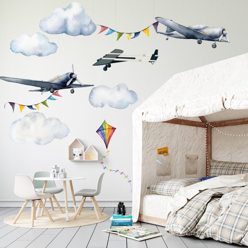 Plane Wall Decal - Etsy