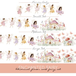 Enchanted Fairy Wall Stickers Large Set - Etsy