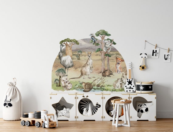 Australian Animals Wall Mural Australian Animal Wall Art - Etsy