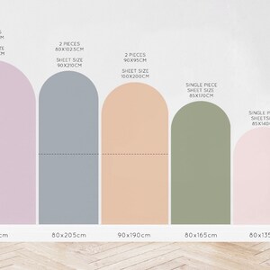 Arch Wall Decals block Colours Fable and Fawn - Etsy