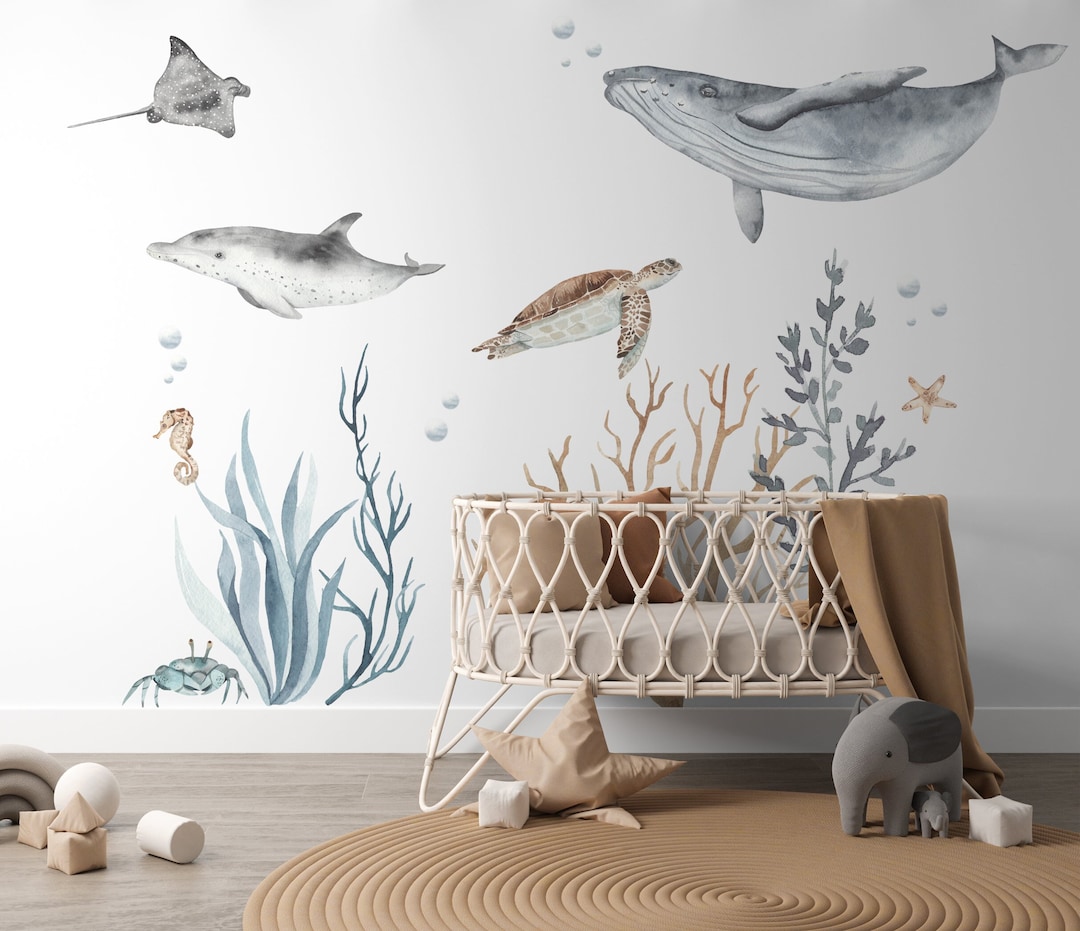 Ocean Wall Decal Set, Fable and Fawn - Etsy