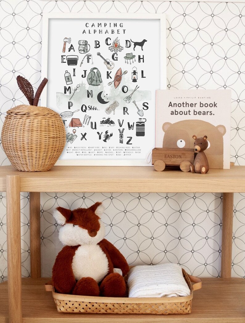 ABC Poster Alphabet Poster Mountain Art Alphabet Print - Etsy