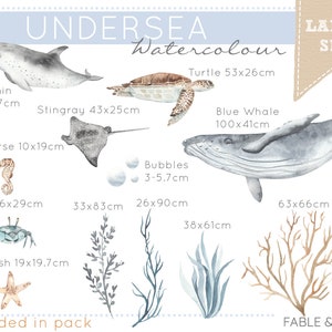 Ocean Wall Decal Set, Fable and Fawn - Etsy