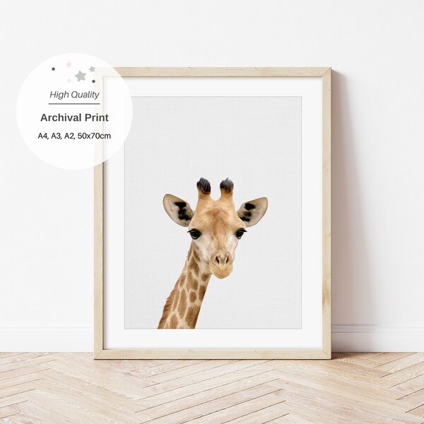 Baby Giraffe Print - Etsy