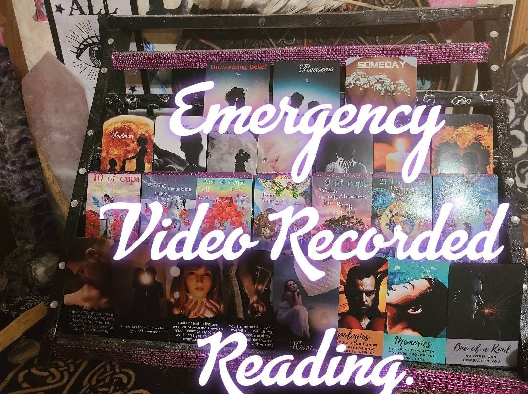 EMERGENCY READING in Depth Same Day Video Recorded Tarot Card Reading ...