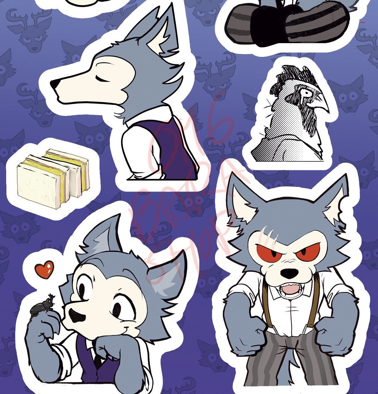 STICKER SHEETS Legoshi / Louis | Etsy