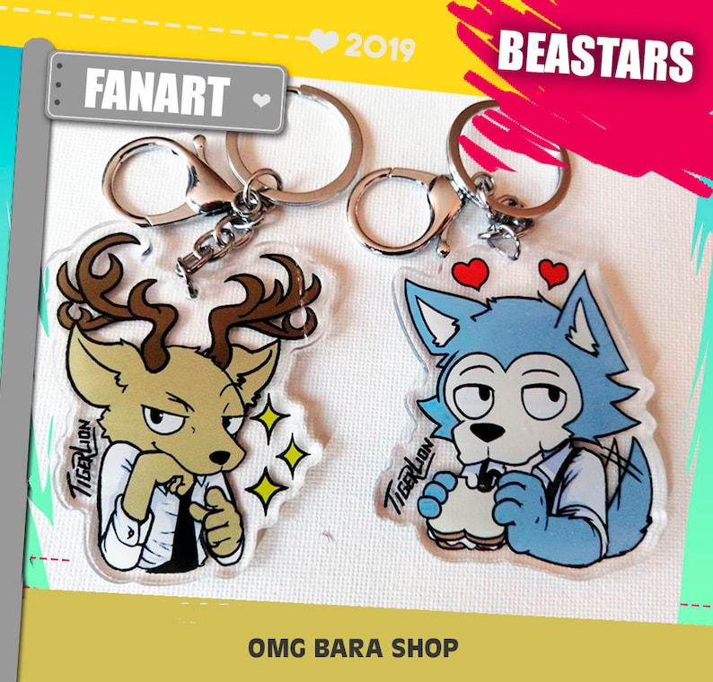 Keychain Legoshi Louis Beastars - Etsy