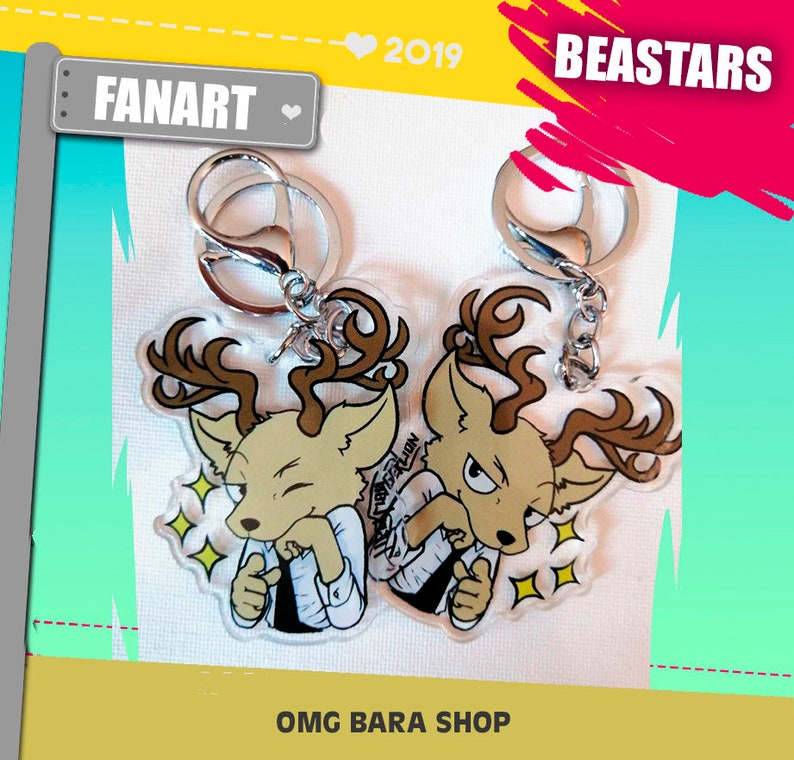 Keychain Legoshi Louis Beastars - Etsy