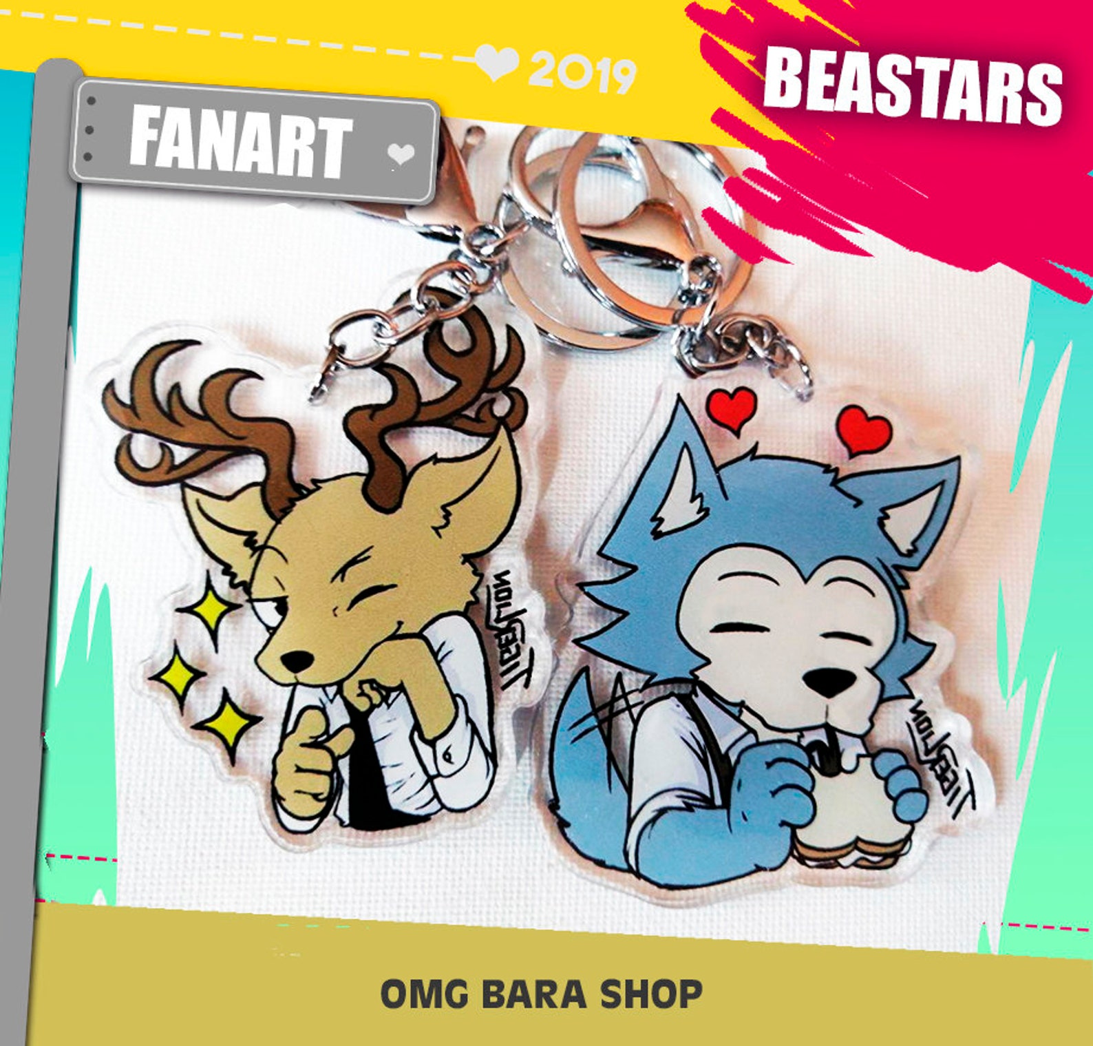 Keychain Legoshi Louis Beastars | Etsy