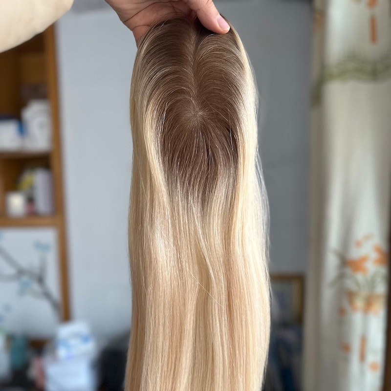 Blonde Rooted Hair Topper - Etsy