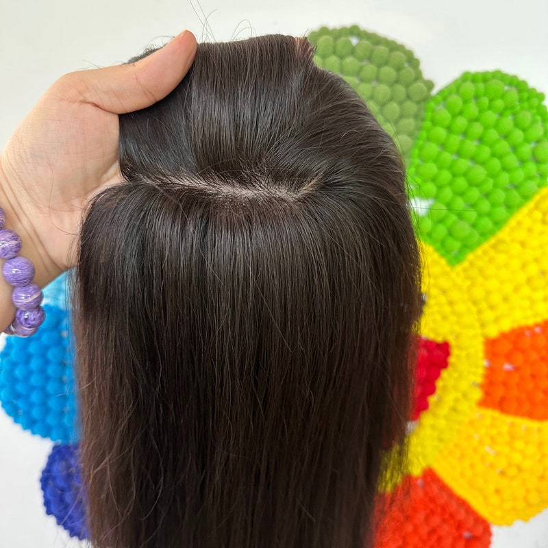 Silk Base Human Hair Topper - Etsy