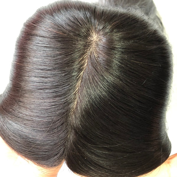 Free Part Human Hair Topper - Etsy
