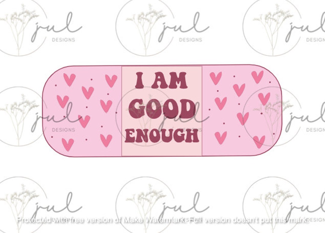 I Am Good Enough SVG PNG Emoji Svg Good Vibes - Etsy