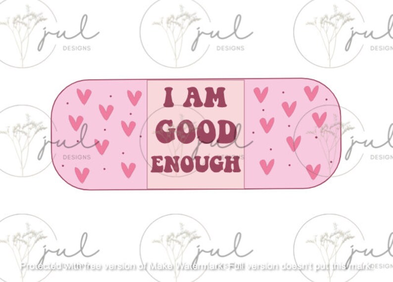 I Am Good Enough SVG PNG Emoji Svg Good Vibes - Etsy