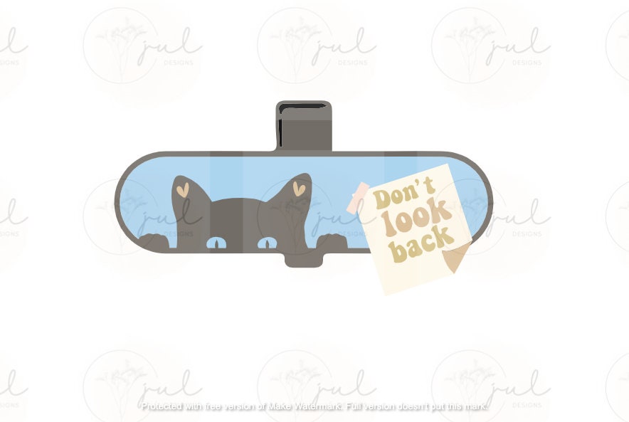 Dont Look Back Svg PNG / Kitty Svg / Good Vibes Svg - Etsy