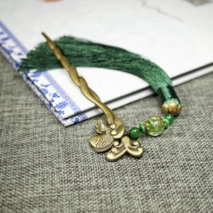 Chinese Metal Bookmarks With Tassel Vintage Bookmarkunique - Etsy