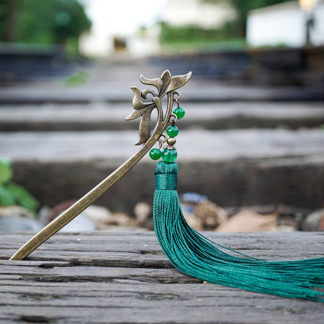 Chinese Metal Bookmarks With Tassel Vintage Bookmarkunique - Etsy