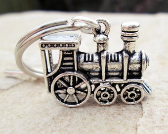 Locomotive Keychain | Etsy