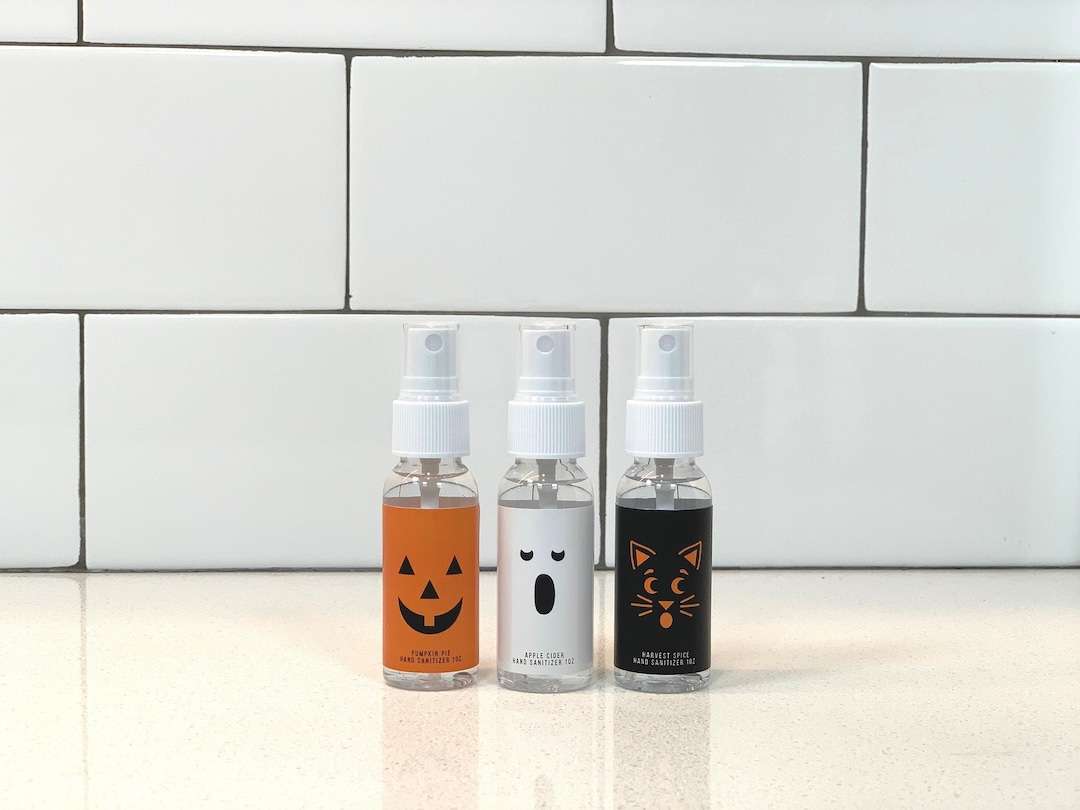 Scary Trio Sanitizer Labels & Bottles Party Favors - Etsy