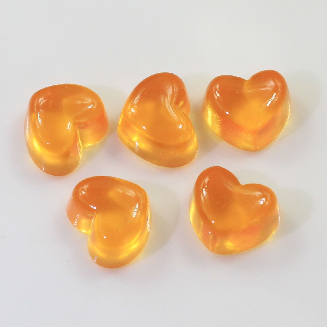 16mm DIY Clear Resin Heart Simulation Candy Charms for SLIME - Etsy