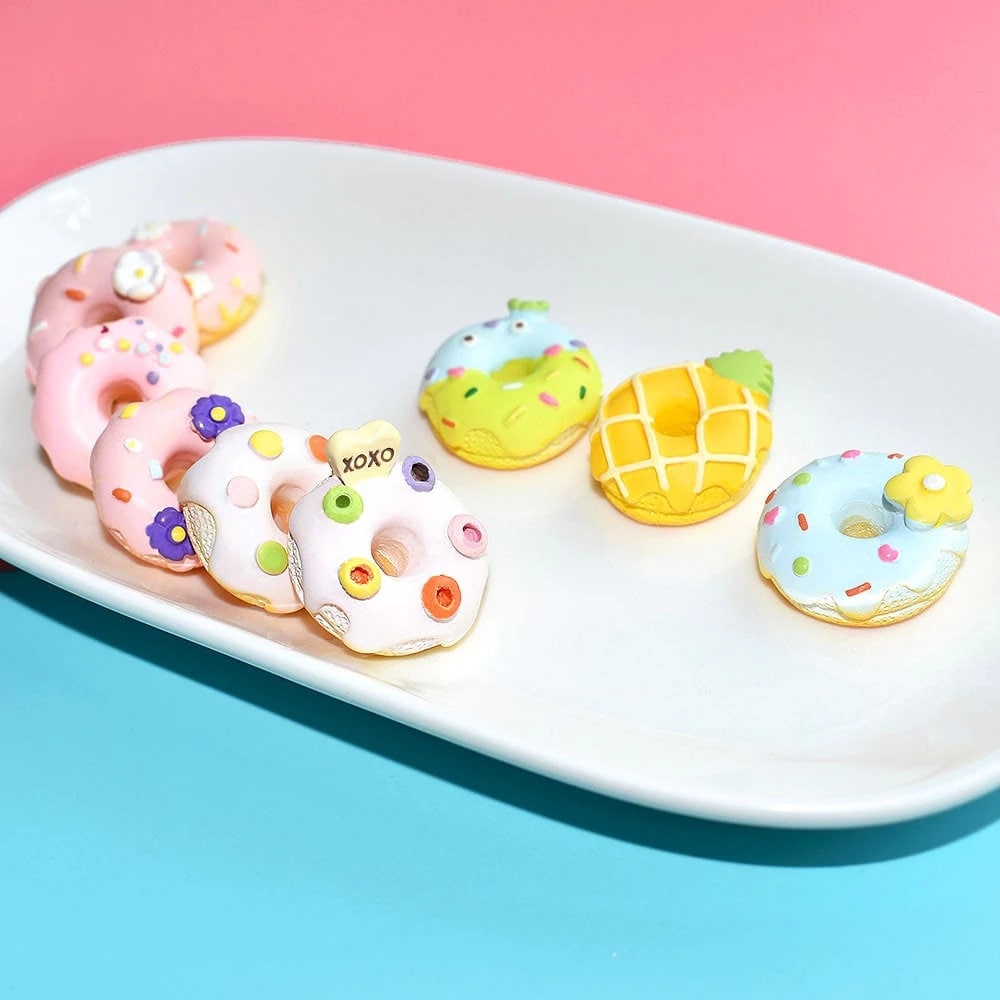 Miniature Mini Candy Donut Doll Food Play Decor Kitchen Toys | Etsy