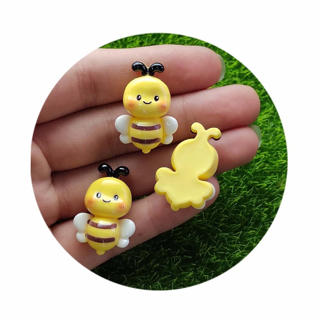 28mm Bee Flatback Resin Scrapbooking Embellishment Charms Hair Bow ...