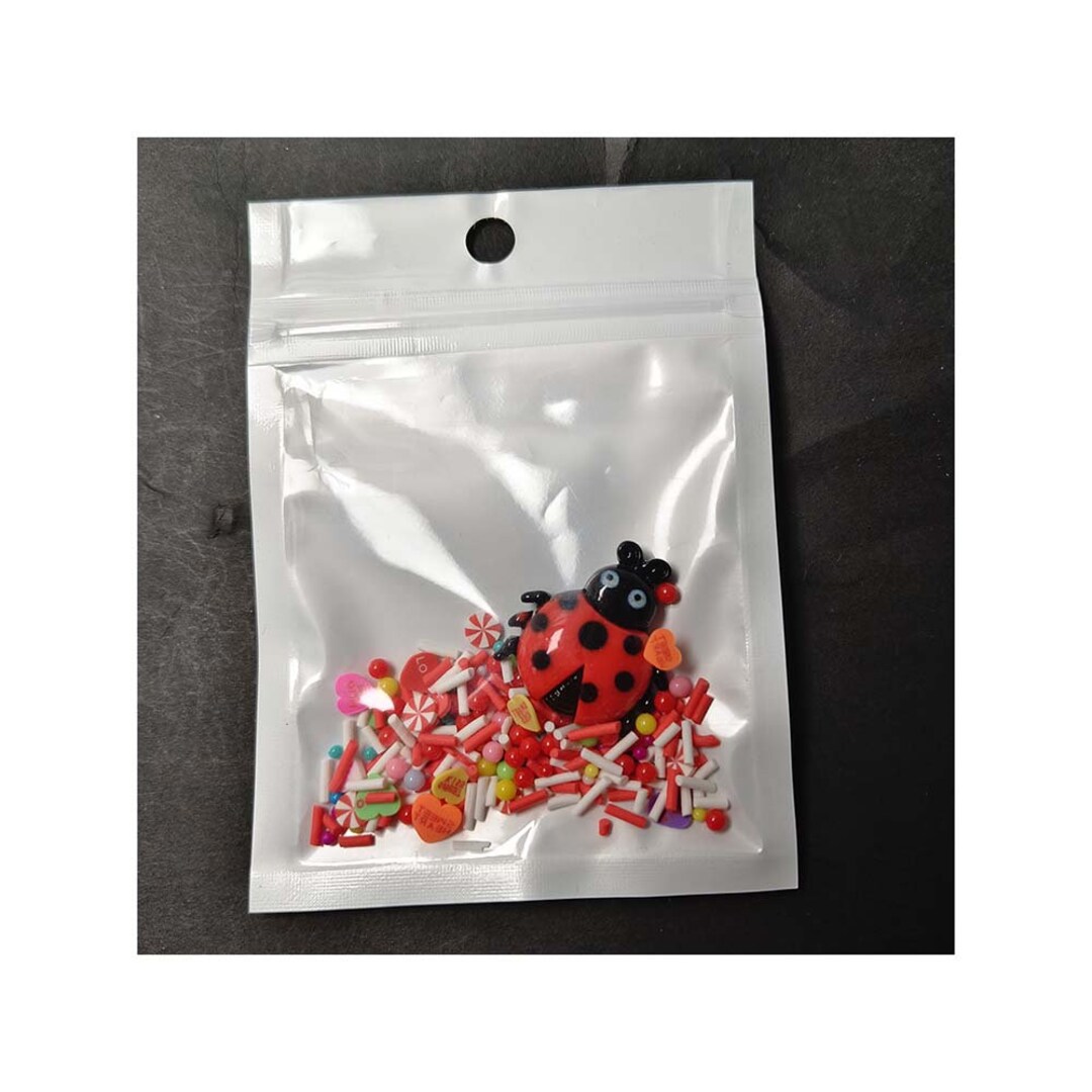 Mix Slime Ladybug Charm Polymer Clay Sprinkles Realistic Sprinkles ...