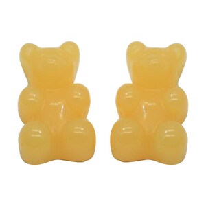 New Pastel Color Simulated Gummy Bear Candy Resin Cabochon for Slime Toy Kids Foam Clay Mud ...