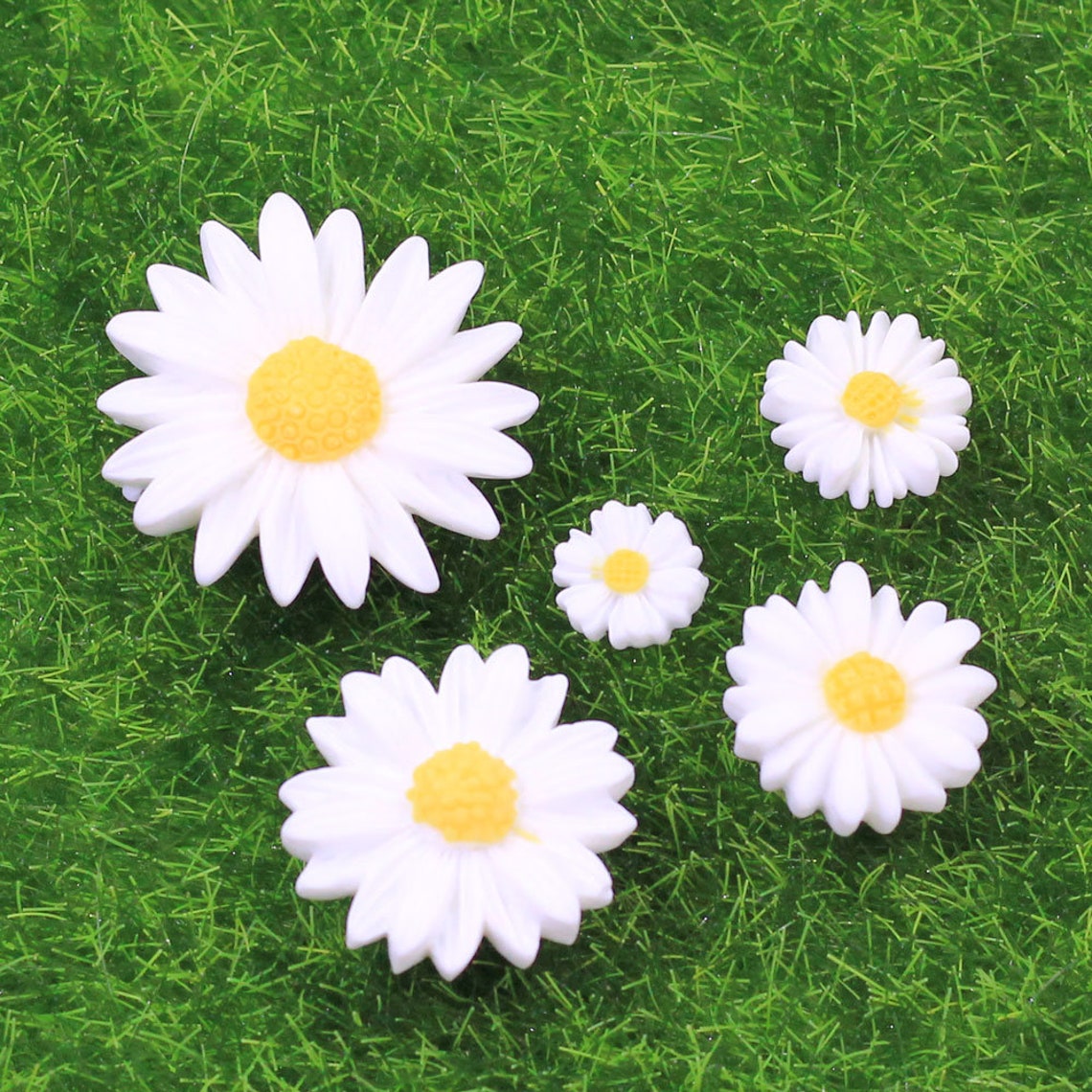Mixed Color Chamomile Flat Back Resins Cabochon Scrapbook 3D - Etsy