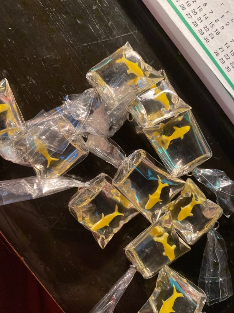 Transparent Resin Goldfish Charms Small Fish in Water Bag | Etsy