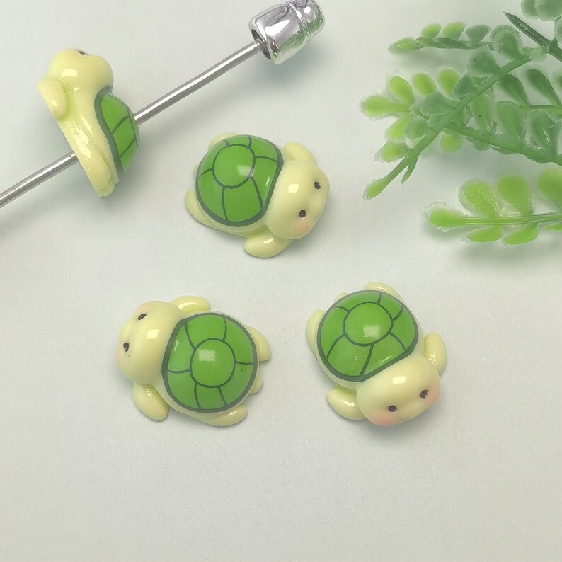Mini Sea Turtle Miniatures Kawaii Animal Resin Charms Cabochons for ...