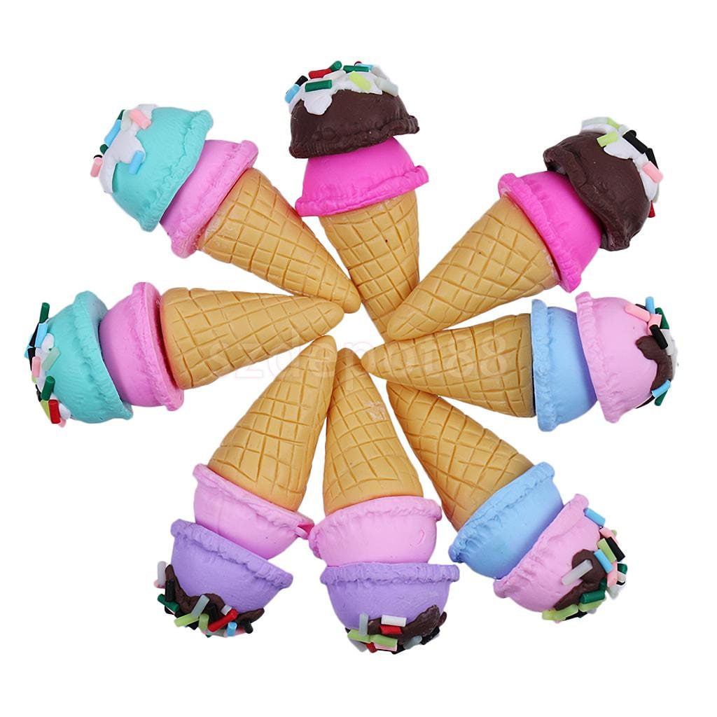 Cute Clay Popsicle 3D Polymer Clay Ice Cream for Crafts Making ...