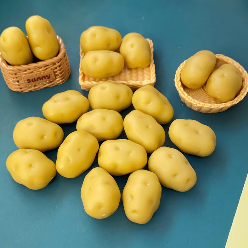 Classic Toys Resin Mini Food Figures Miniture Potato for Doll House ...