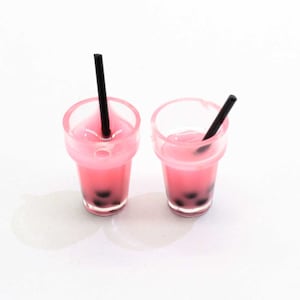 Boba Slime Charms Resin Cute Bubble Milk Tea Cup Miniature Kit DIY ...