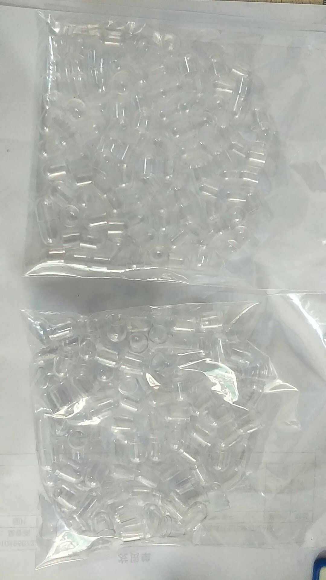 100pcs Clear Fake Capsules Transparent Pill Plastic Charms Put - Etsy