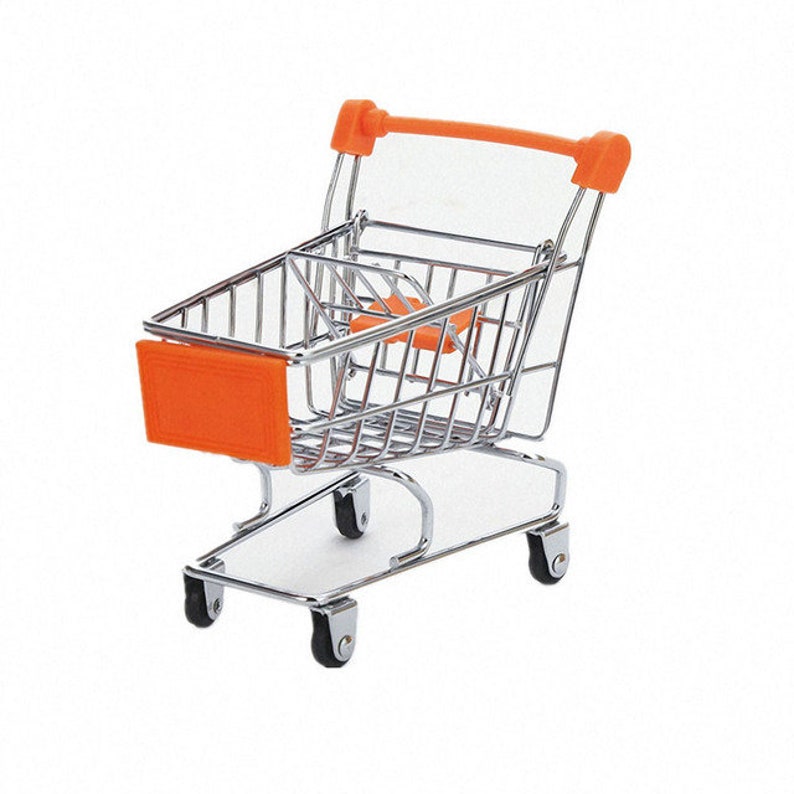 Simulation Miniature Supermarket Carts Pretend Play Toy Mini Shopping ...