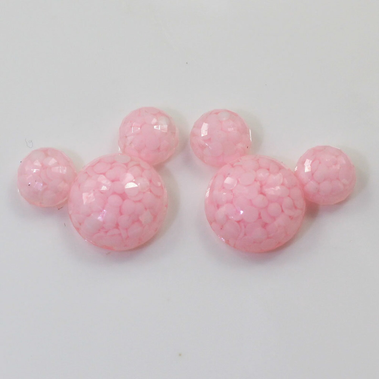 Mix Colors Glitter Resin Mouse Flatback Cabochons DIY Hair Bow - Etsy