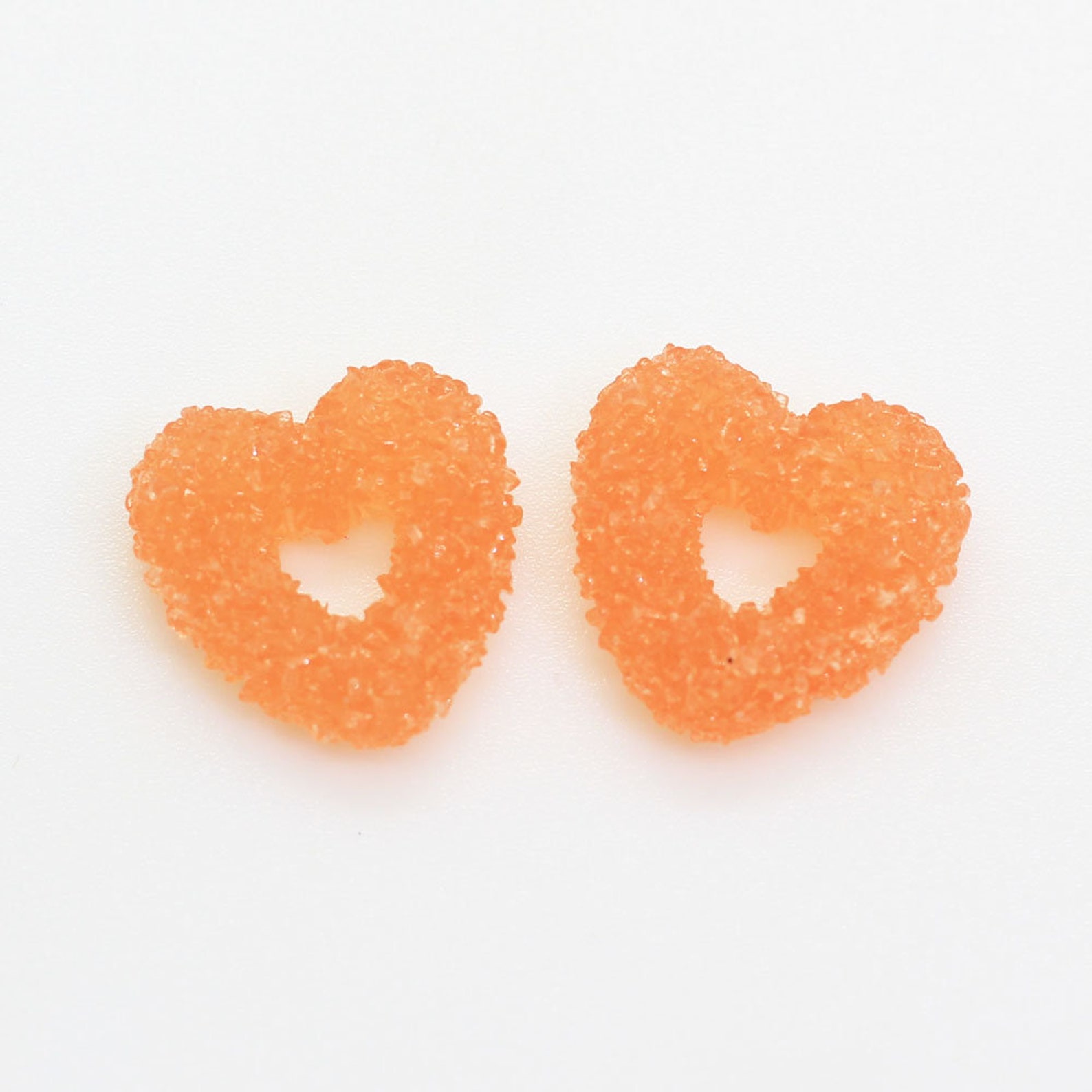 Heart Shape Fake Candy Gumdrop Resin Cabochon Flatback Simulation Food ...