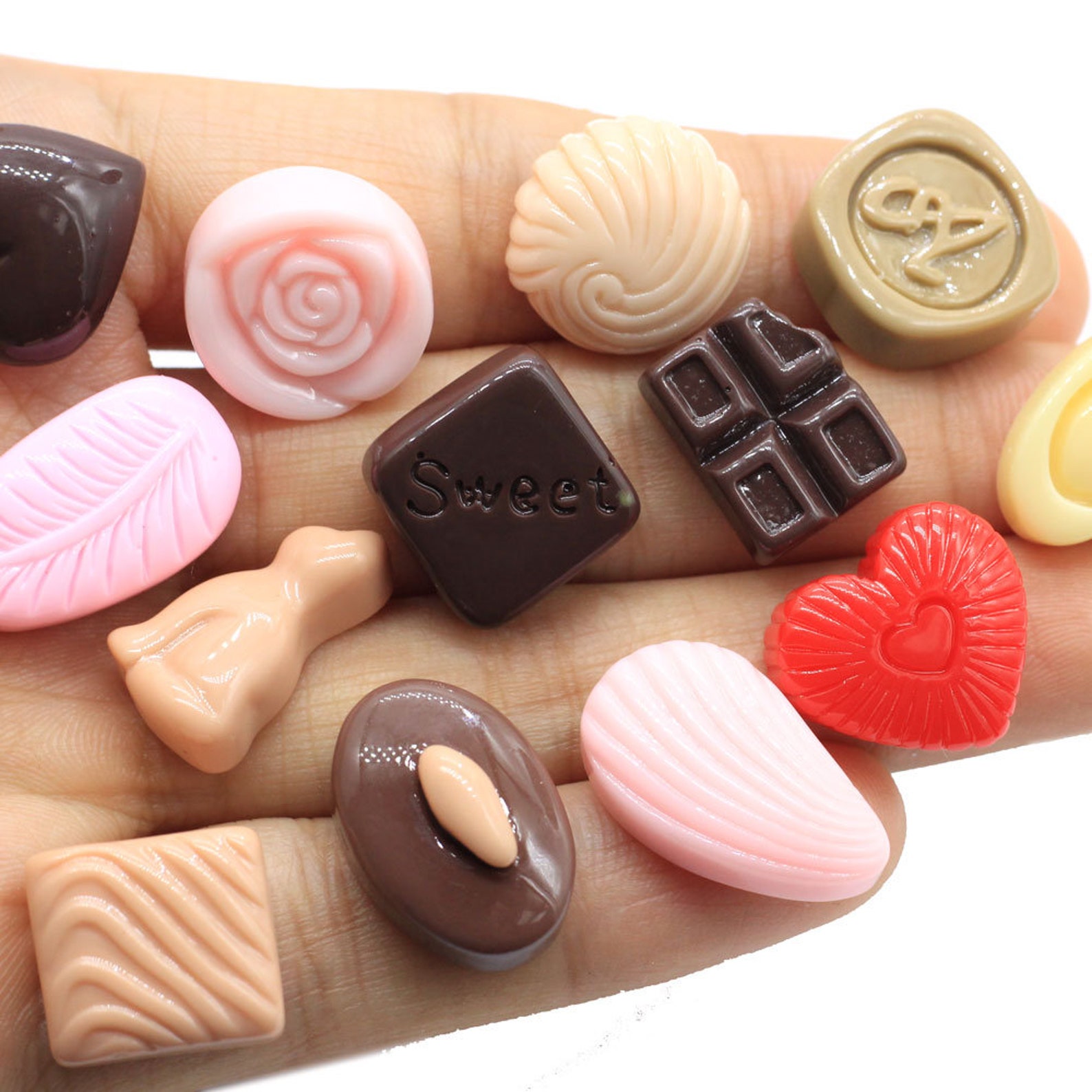 Kawaii Assorted Fake Chocolate Miniature Simulation Chocolate - Etsy