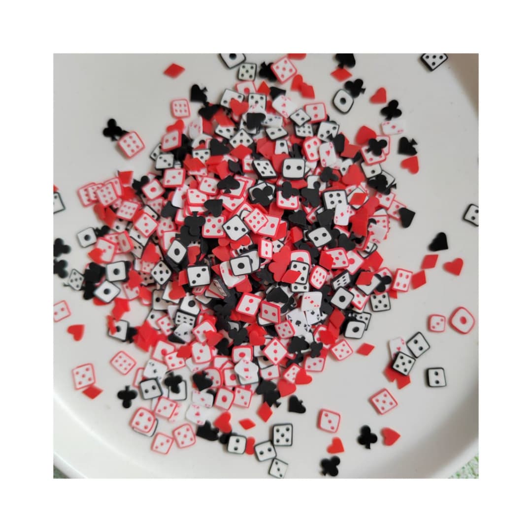 Playing Cards Nail Accessories DIY Charms Spades A Poker Polymer Clay ...