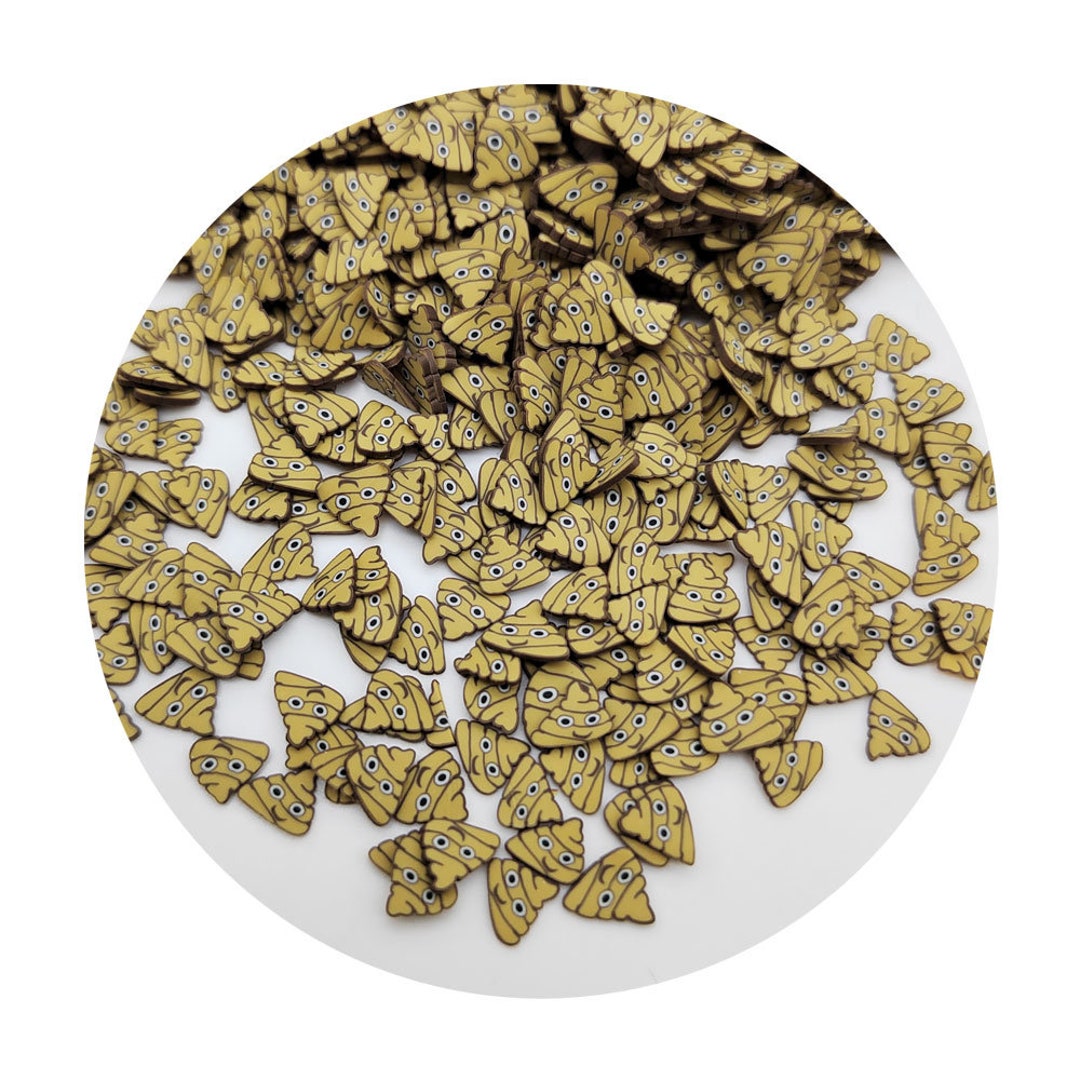 Cartoon Funny Poo Polymer Soft Clay Slices Miniaure Sprinkles for DIY ...