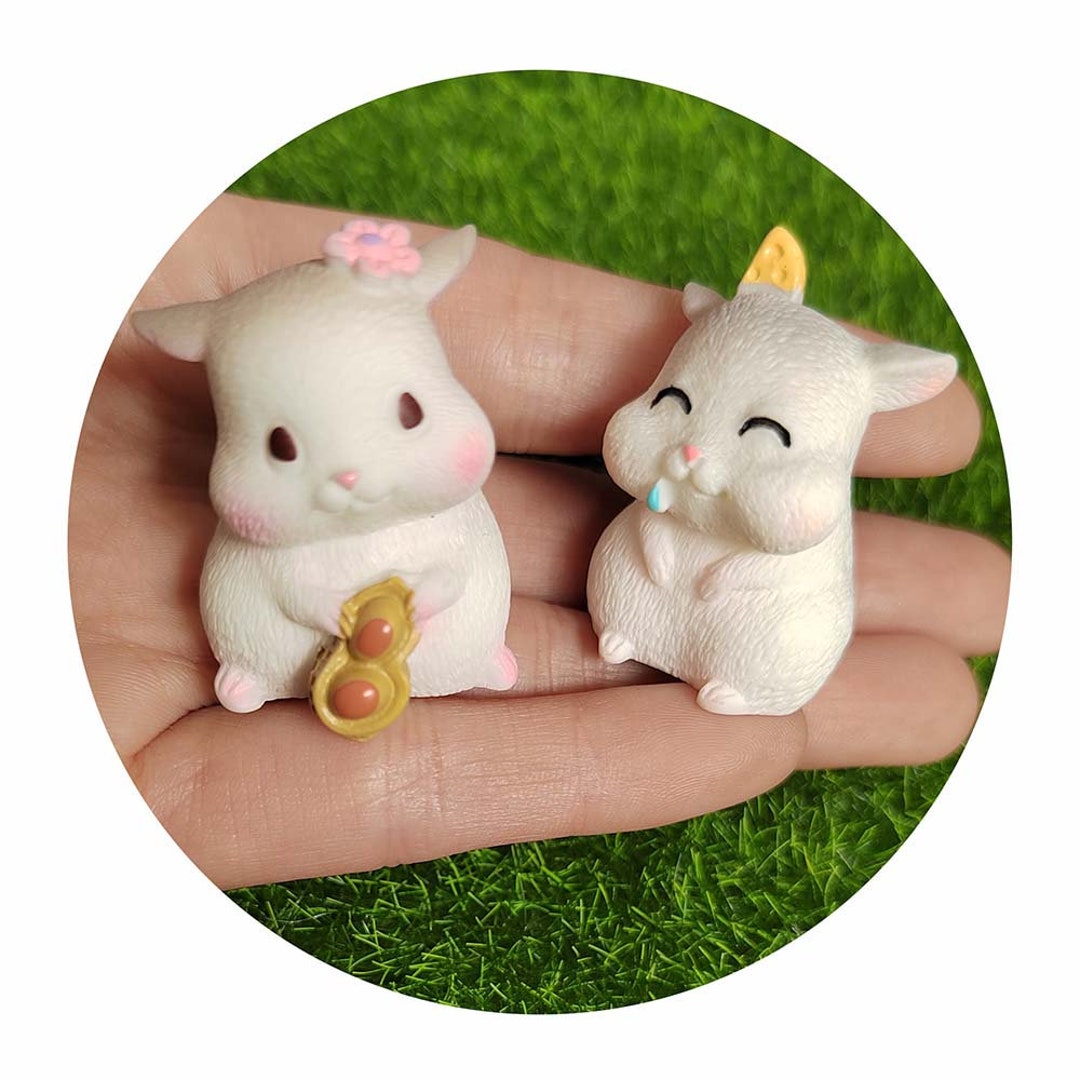 Cute Chubby Hamster Figure for Crafts Car Desk Ornament Cart Decoration ...