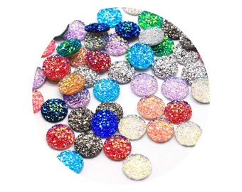 1000pcs Transparent Rhinestones,acrylic Round Rhinestones,faceted,flat ...