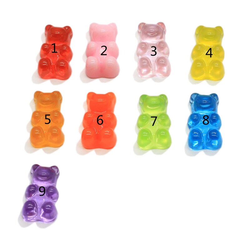 Addition Slime Charm Simulated Gummy Bear Candy For Polymer | Etsy