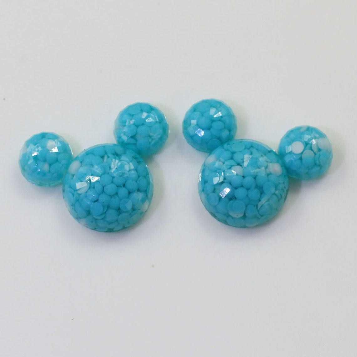 Mix Colors Glitter Resin Mouse Flatback Cabochons DIY Hair Bow - Etsy