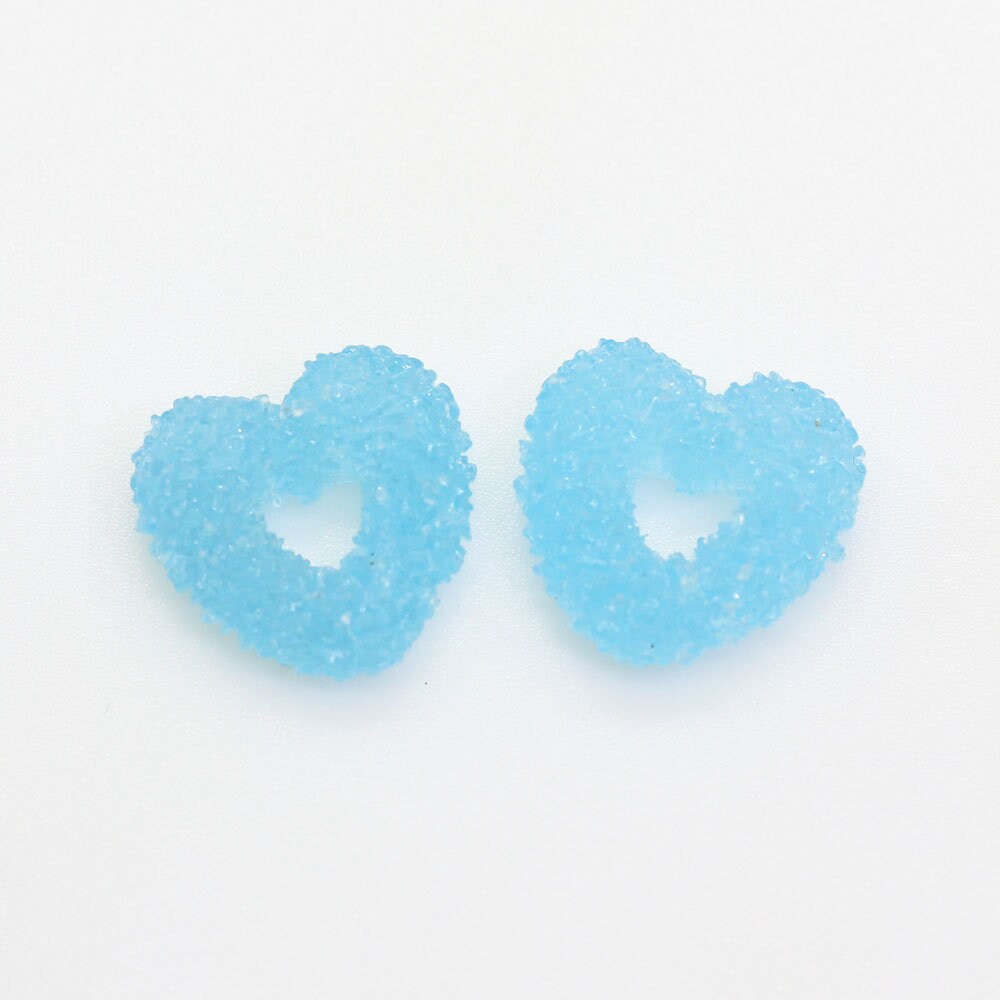 Heart Shape Fake Candy Gumdrop Resin Cabochon Flatback - Etsy