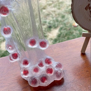 16mm Frosted Frog Spawn Beads Acrylic Beads Matt Half Holes Loose ...