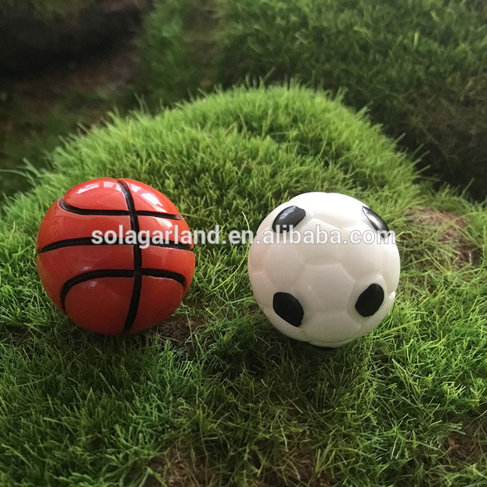 Dollhouse 16mm 3D Miniature Sports Balls Soccer Football and Basketball ...