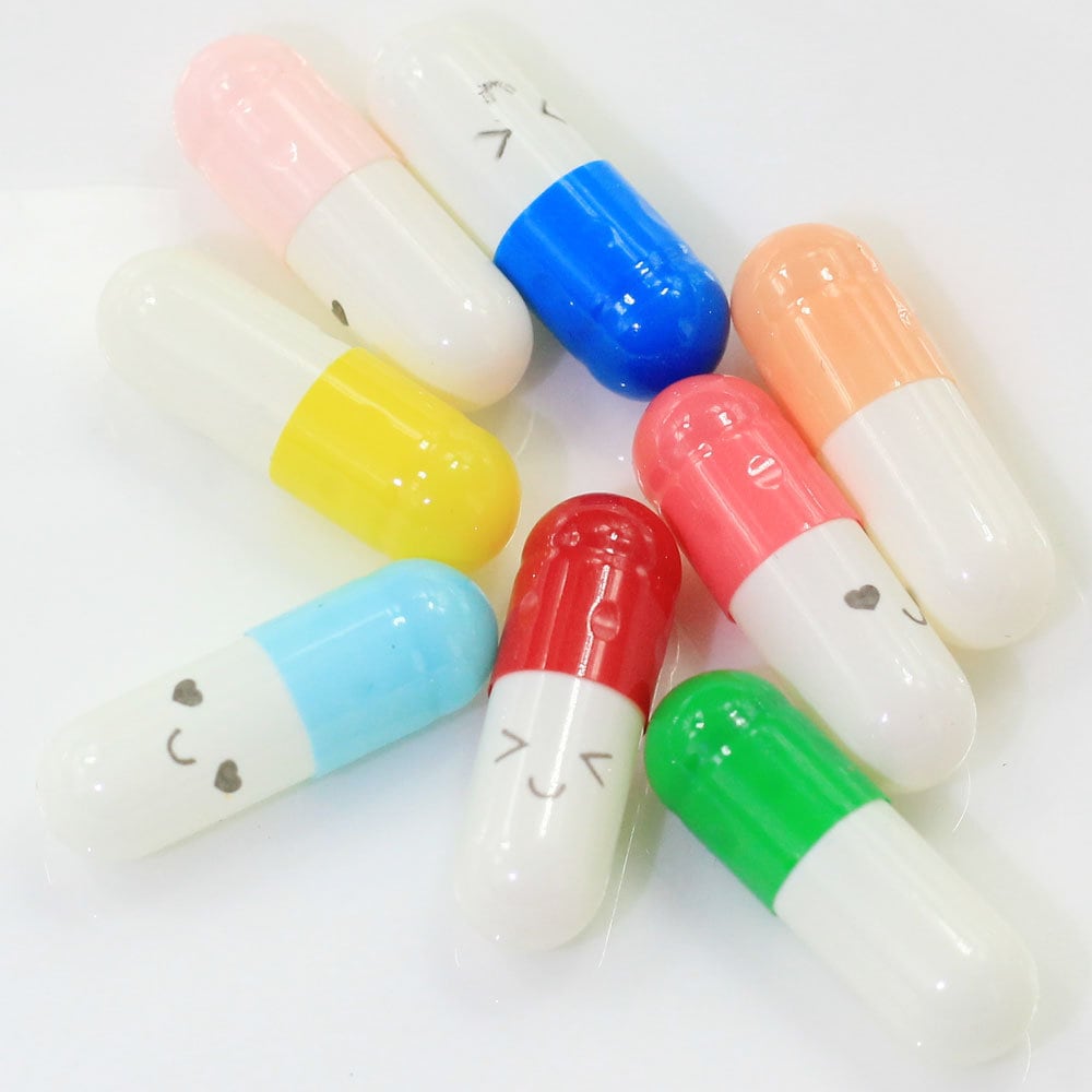 Cute Expression Capsules Love Pill Plastic Charms Put in - Etsy