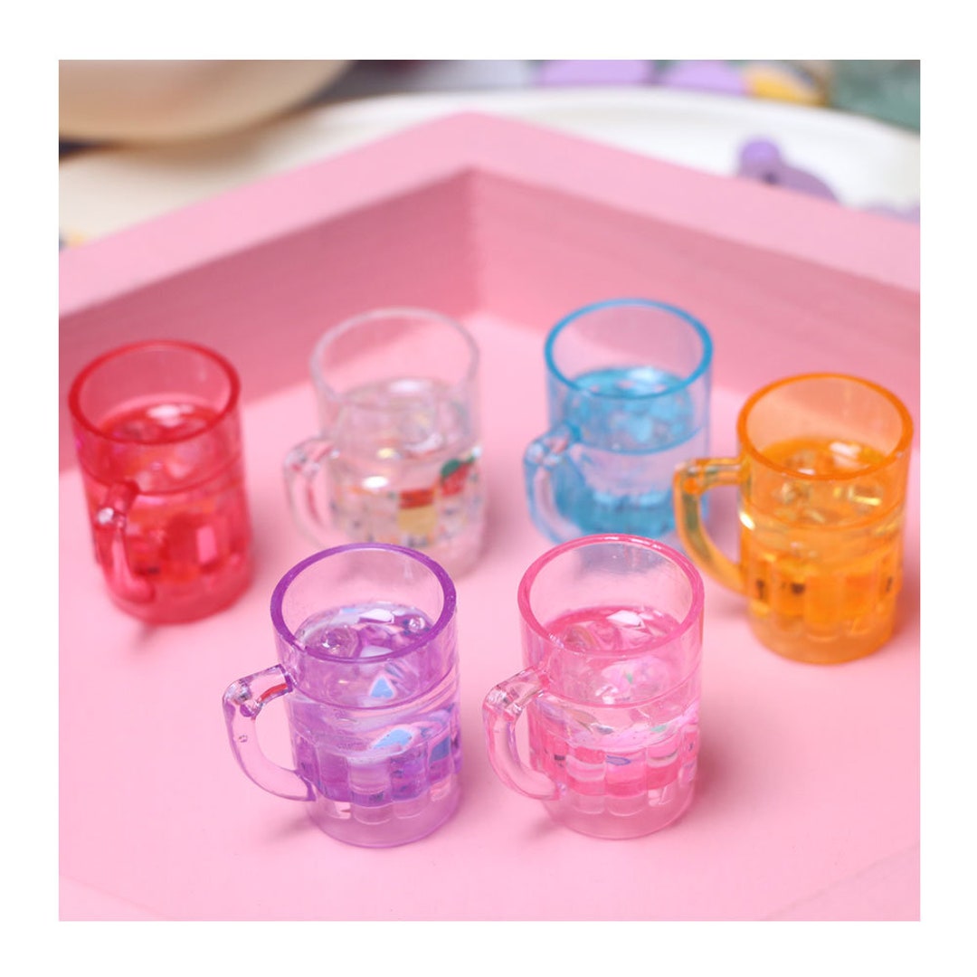 Cute Handmade Plastic Miniatures Mug for Doll House Keychain Charms ...
